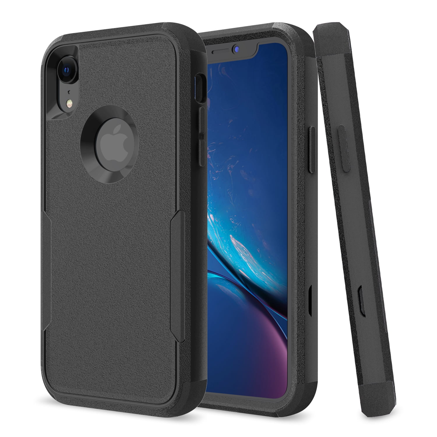 Apple iPhone Xr Case , for iPhone Series Rugged Rubber Durable 3 in 1 ...
