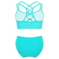 YiZYiF Girls 2PCS Tankini Swimsuit Bowknot Back Tops with Wide Elastic ...
