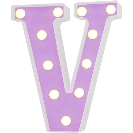 LED Letter Lights, Orange Light Up Alphabet Sign, Colorful DIY Marquee ...