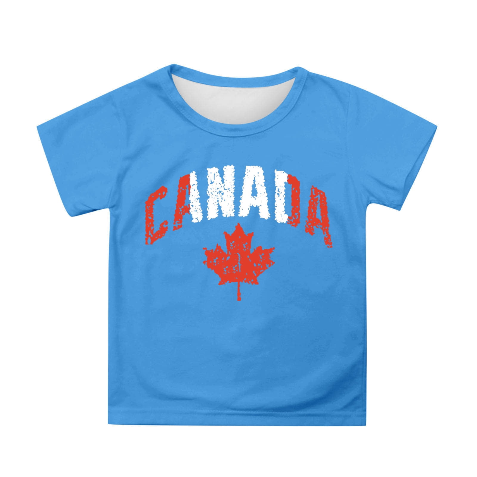 Click here for Xdzjlr Shirts For Girls Canada Day Short Sleeve Su... prices