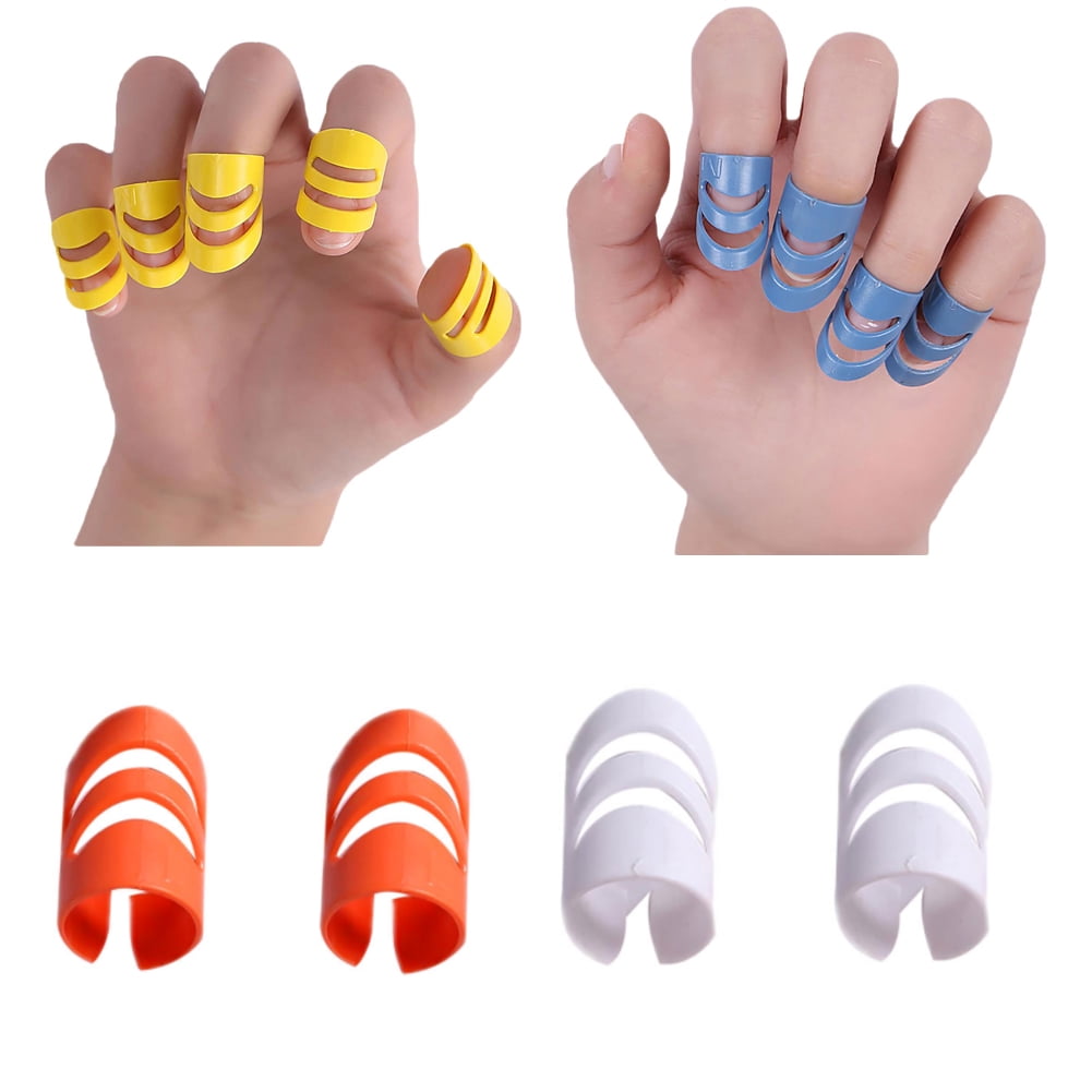 SPRING PARK 5Pcs Guitar Plastic Finger Protector,Color Fingertip ...