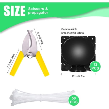 Plant Rooting Device Root Boxes 12 Pack Reusable Plant Rooter Pot High ...