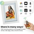 PhotoSpring 10in WiFi Digital Picture Frame | Electronic USB Rotating ...