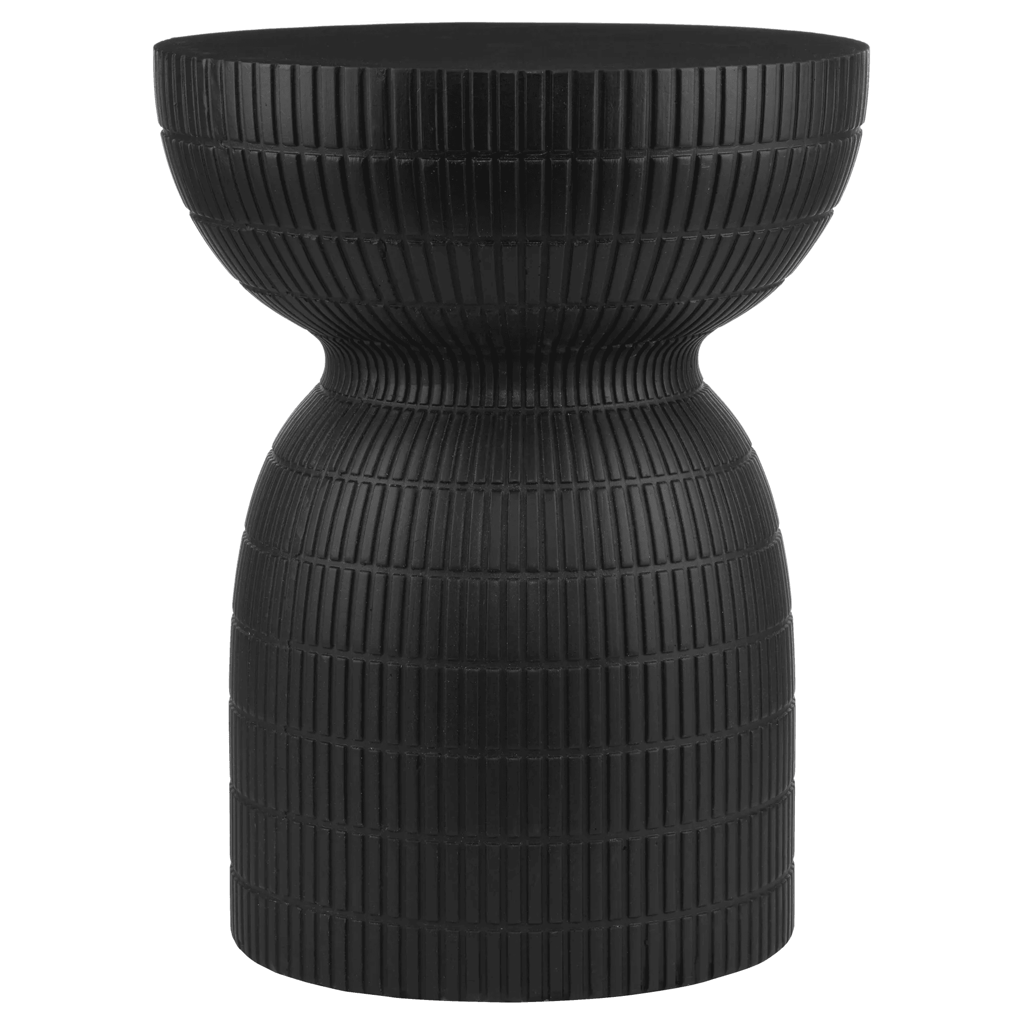 Bouclair Black Hourglass Side Table End Table for Living Room Bedroom ...