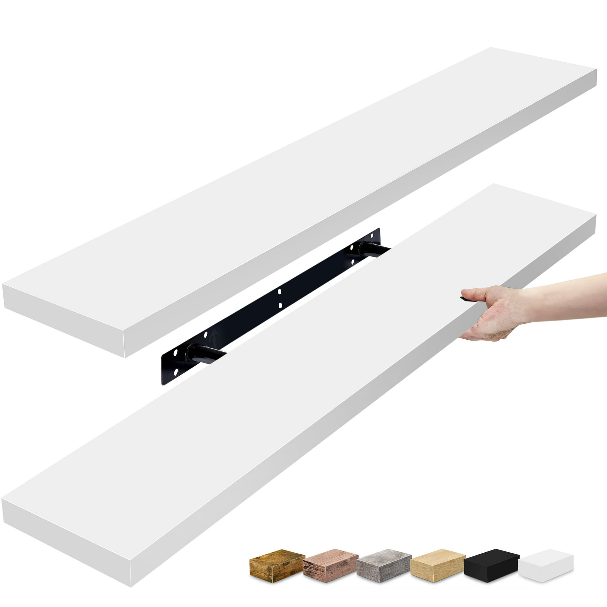 Click here for Sorbus Extra Long Floating Rectangle Shelves - 35... prices