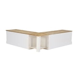 Linon Romero Backless Corner Nook with Storage, 5-Piece Cushion Set ...