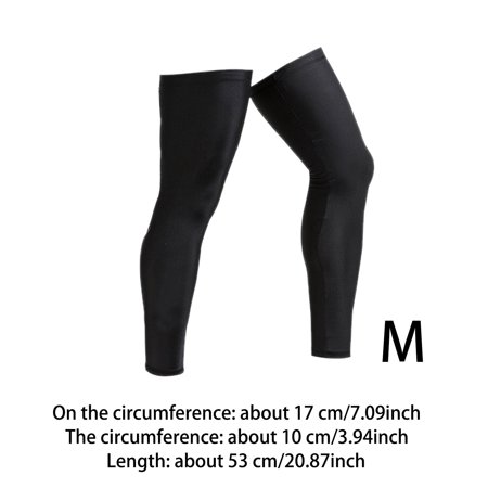 Long Compression Leg Sleeves Comfortable and Non-Slip Leg Sleeve UV ...