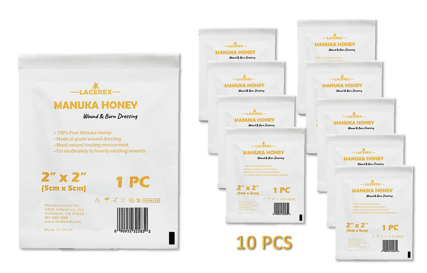 AWD Manuka Honey Gauze Dressing - 100% Impregnated | Ubuy Nepal