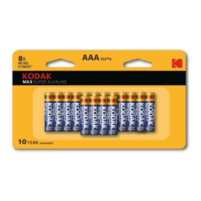 Kodak 30413511 Max AAA Battery - Pack of 16 - Walmart.com