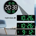EDHITNR Digital Wall Clock, Remote Control Color Screen Clock ...