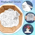4 Sheets Flower and Lady Water Soluble Stabilizer Hand Sewing ...