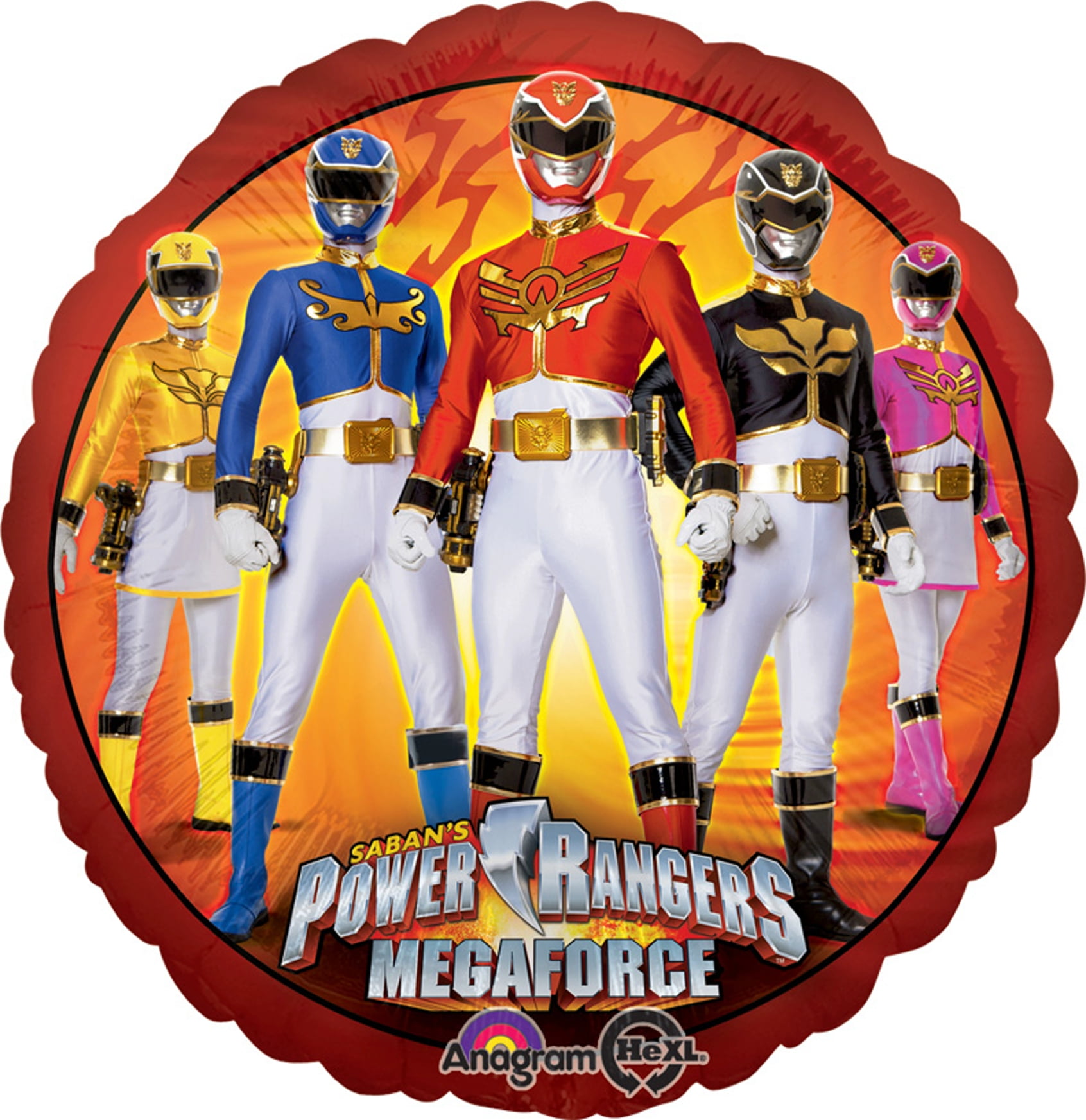 Power Rangers 'Mega Force' 18" Foil Mylar Balloon (1ct) - Walmart.com