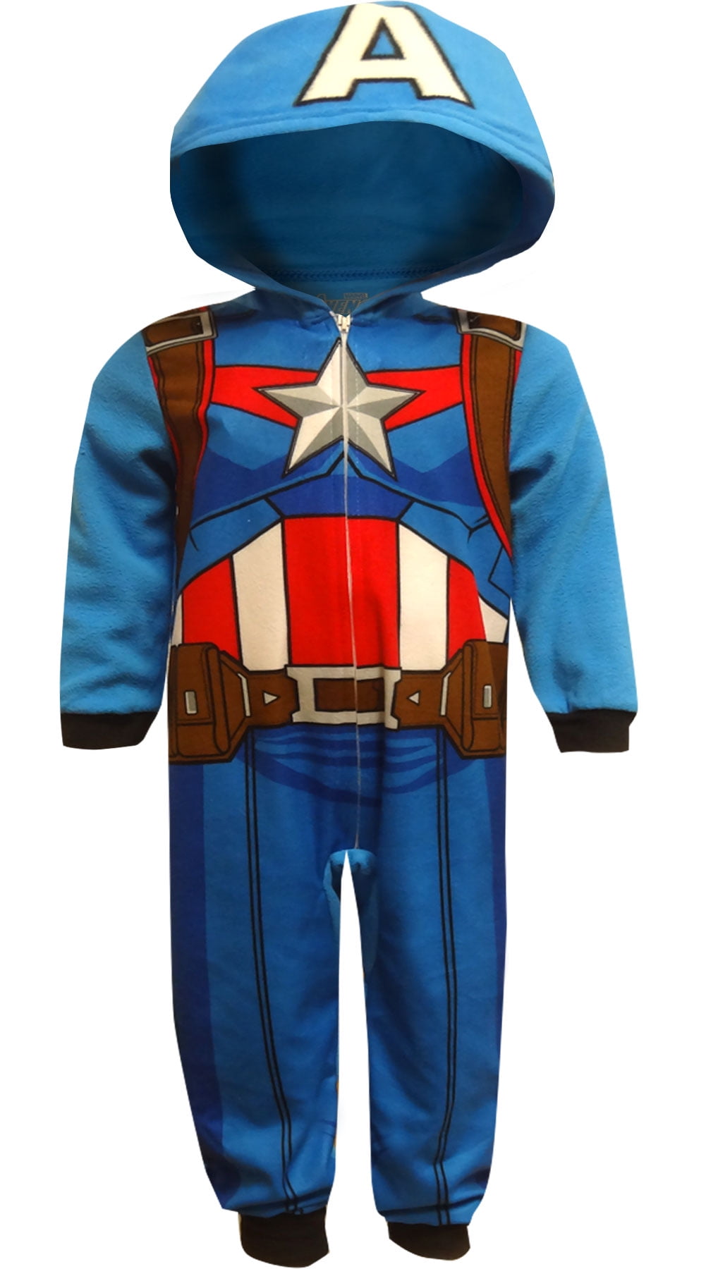Captain America Avengers Blanket Sleeper Pajamas - Walmart.com
