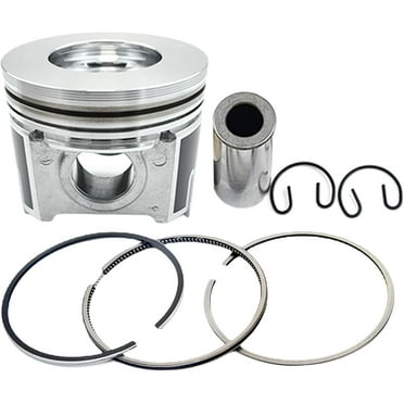 4D34 Piston + Piston Rings For Mitsubishi 4D34 4D34T Engine 3.9L Fuso ...