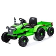 2.4G Remote Control Dual Drive Electric Children Tractor 12V7Ah Green ...