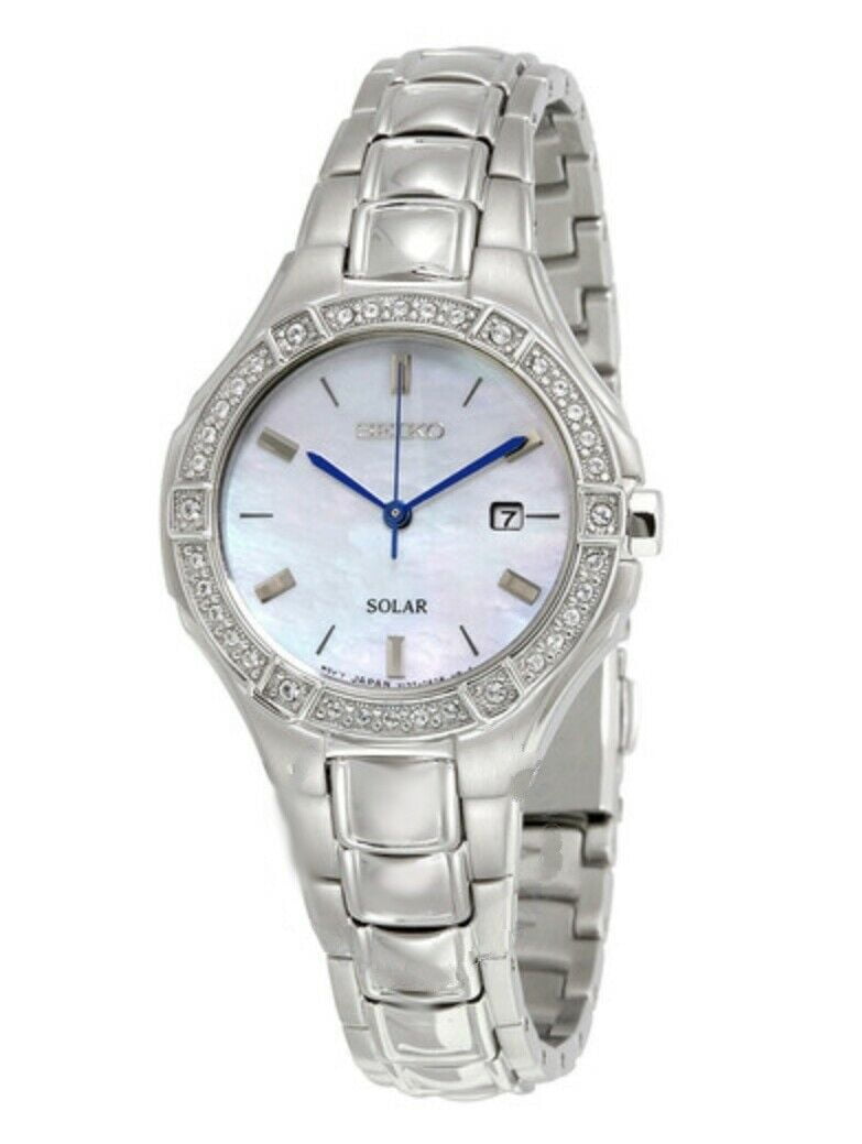 Seiko Sut281 Core Stainless Steel Mother Of Pearl Dial Quartz Womens