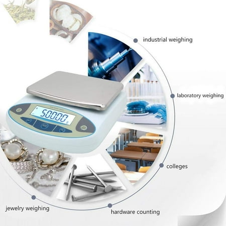 Digital Weighing Scale, 5000g 0.01g 100-240V Digital Precision Scale ...