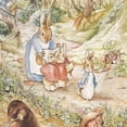 Beatrix Potter Peter Rabbit Family Flannel Blanket, Soft Lightweight ...