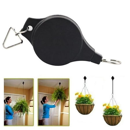 Pulley Pull Down Hanger Retractable Hanging Basket Pull Down Hanger ...