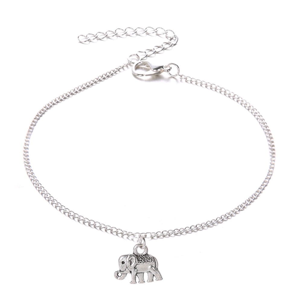 AYYUFE Women Elephant Pendant Anklet Ankle Bracelet Beach Sandals ...