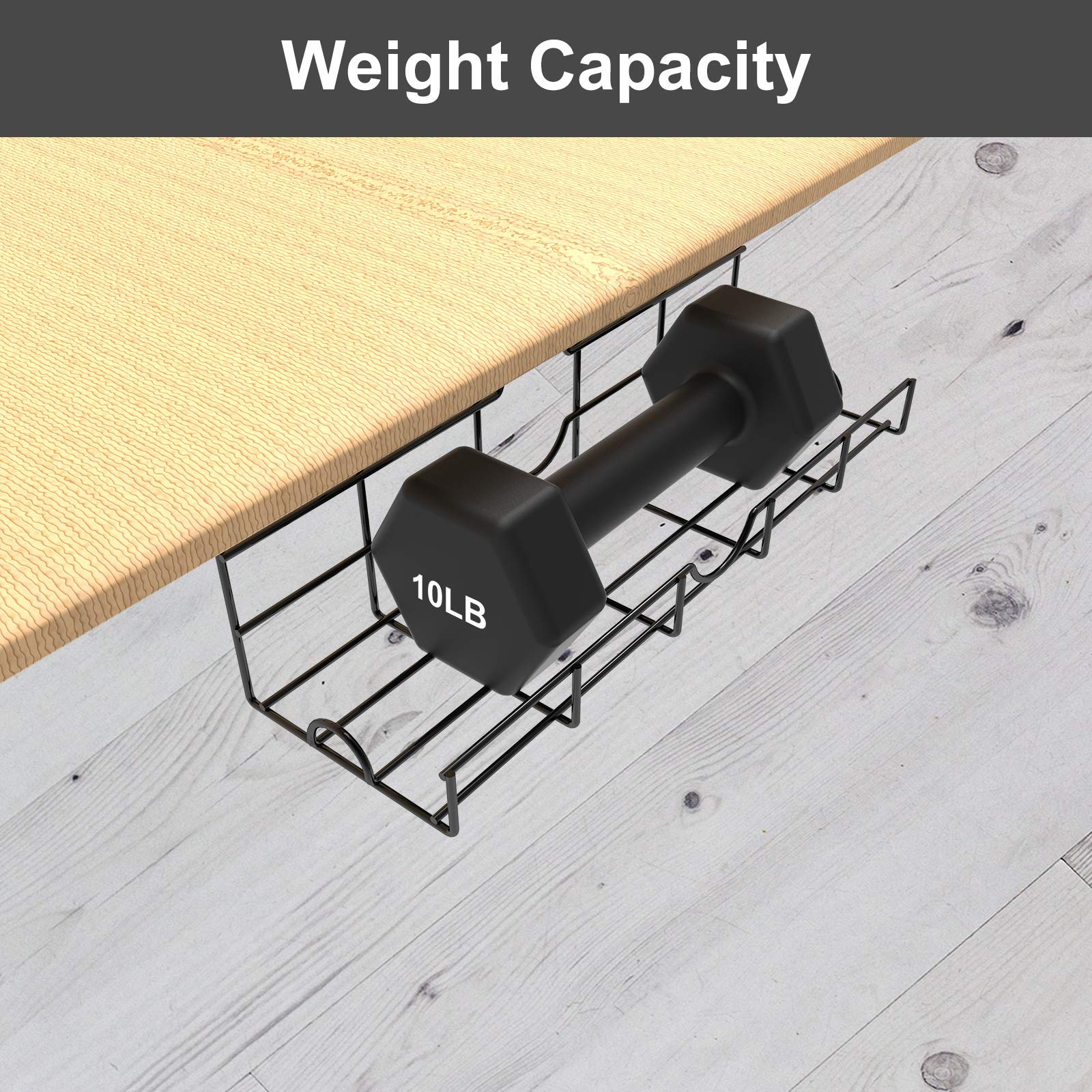 Buy 2 Pack Cable Management Tray, Cable Organizer for Wire Management ...