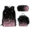 3Pcs/Set Student Bag Japanese Cherry Blossom Print Lightweight Campus ...