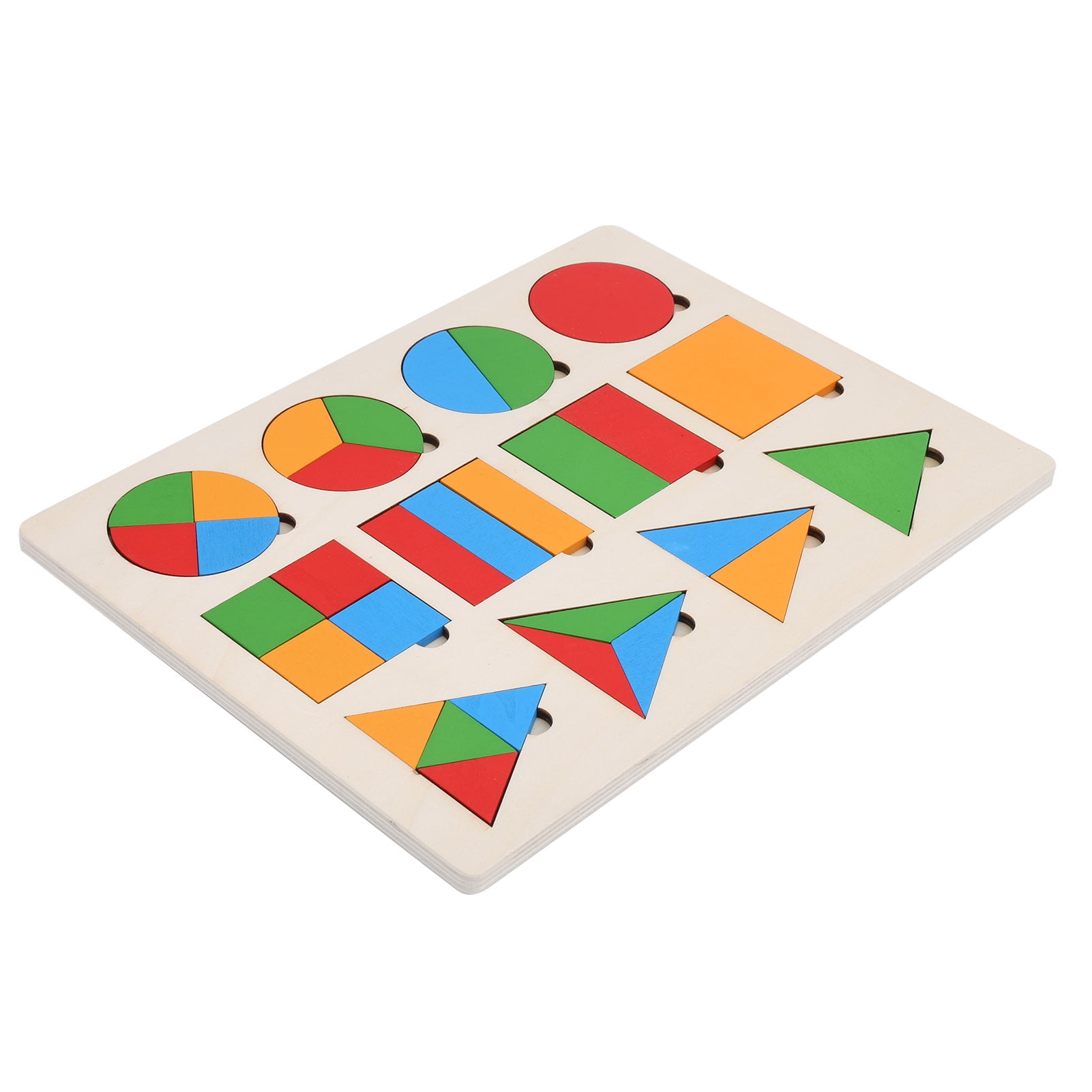 Garosa Geometric Shapes Board Wooden Geometric Shape Board Preschool ...
