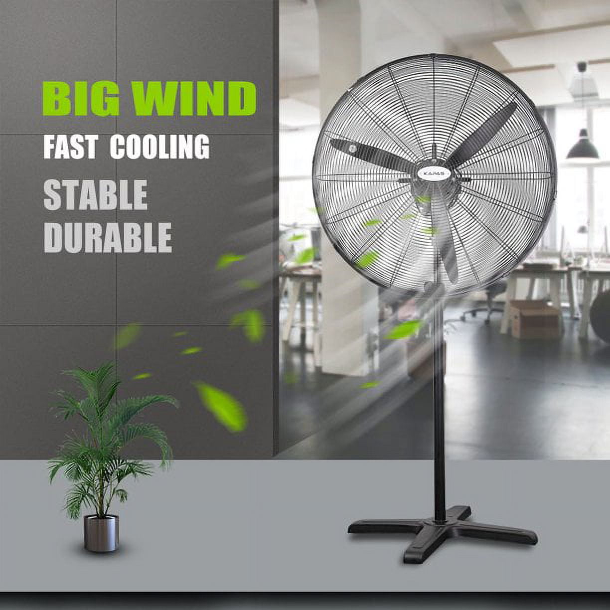 Adjustable Height Industrial Pedestal Fan, 30 & 26 Nepal | Ubuy