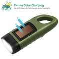 GeeRic Solar Powered Hand Crank LED Flashlight, 2 Pack - Walmart.com
