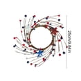 Candle Wreath Independence Day Themed Patriotic Floral Centerpiece ...