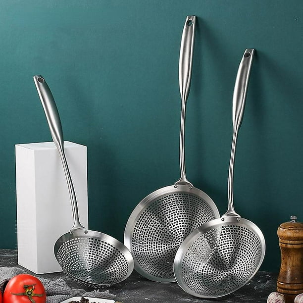 Skimmer Strainer Colander 304 Stainless Steel Noodles Dumpling Sieve ...