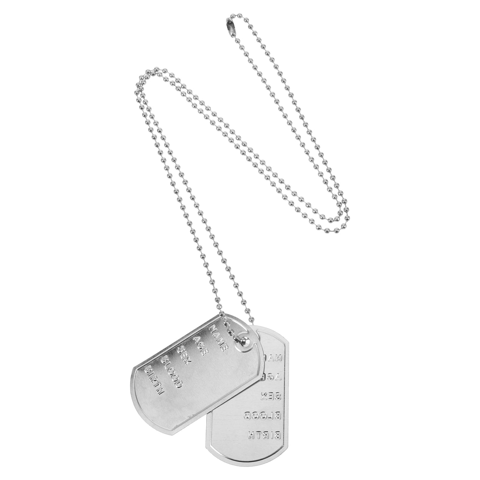 Click here for Lolippyy 1set Army Dog Tag Necklace Chain For Men... prices