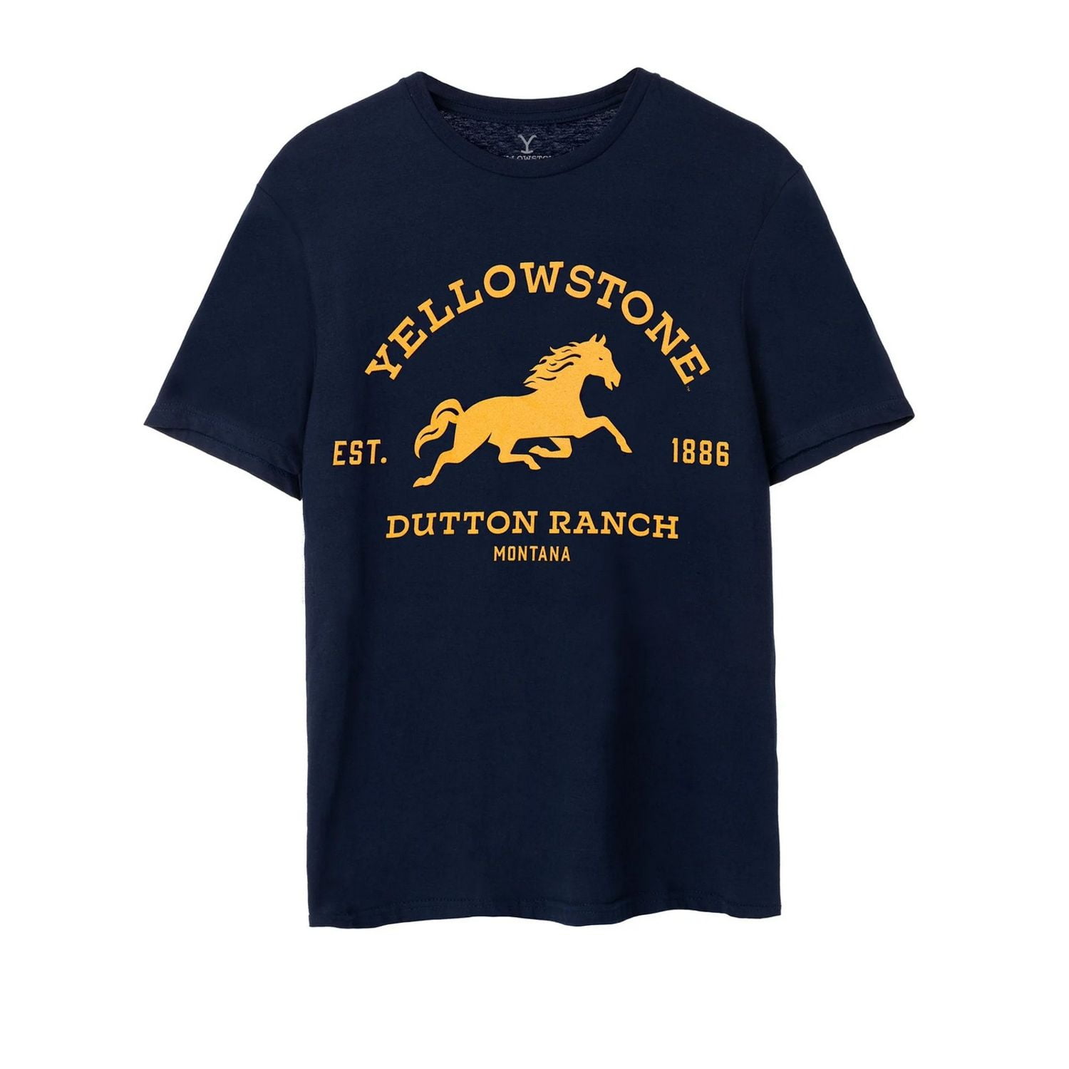 Click here for Yellowstone Mens Dutton Ranch Logo Short-Sleeved T... prices