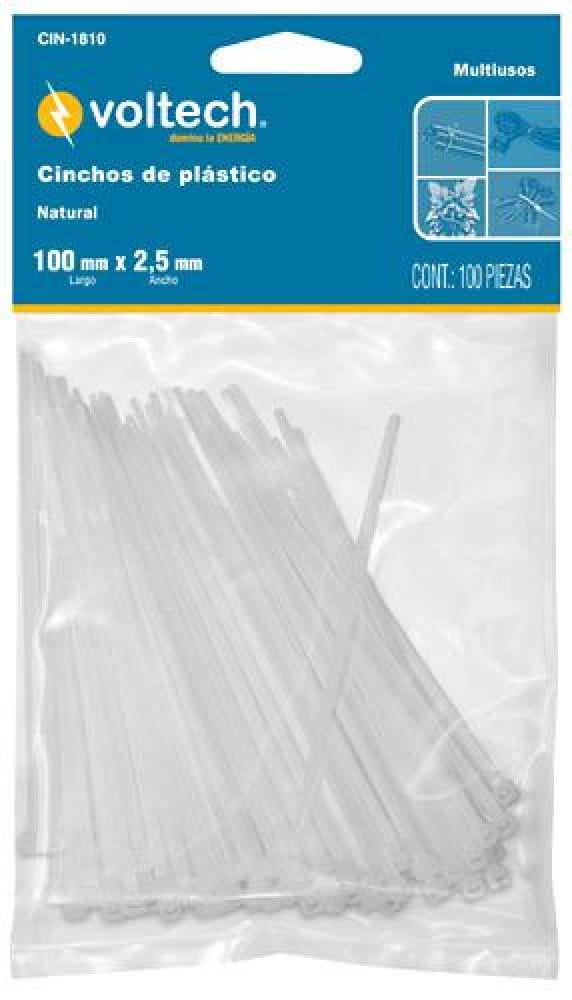 CINCHO NATURAL 18 lb 2.5 mm X 100 mm 100 PZ VOLTECK 44300 VOLTECK CIN ...