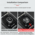 Carbon Fibre Engine Start Stop Button Cover Trim Sticker For Volvo ...