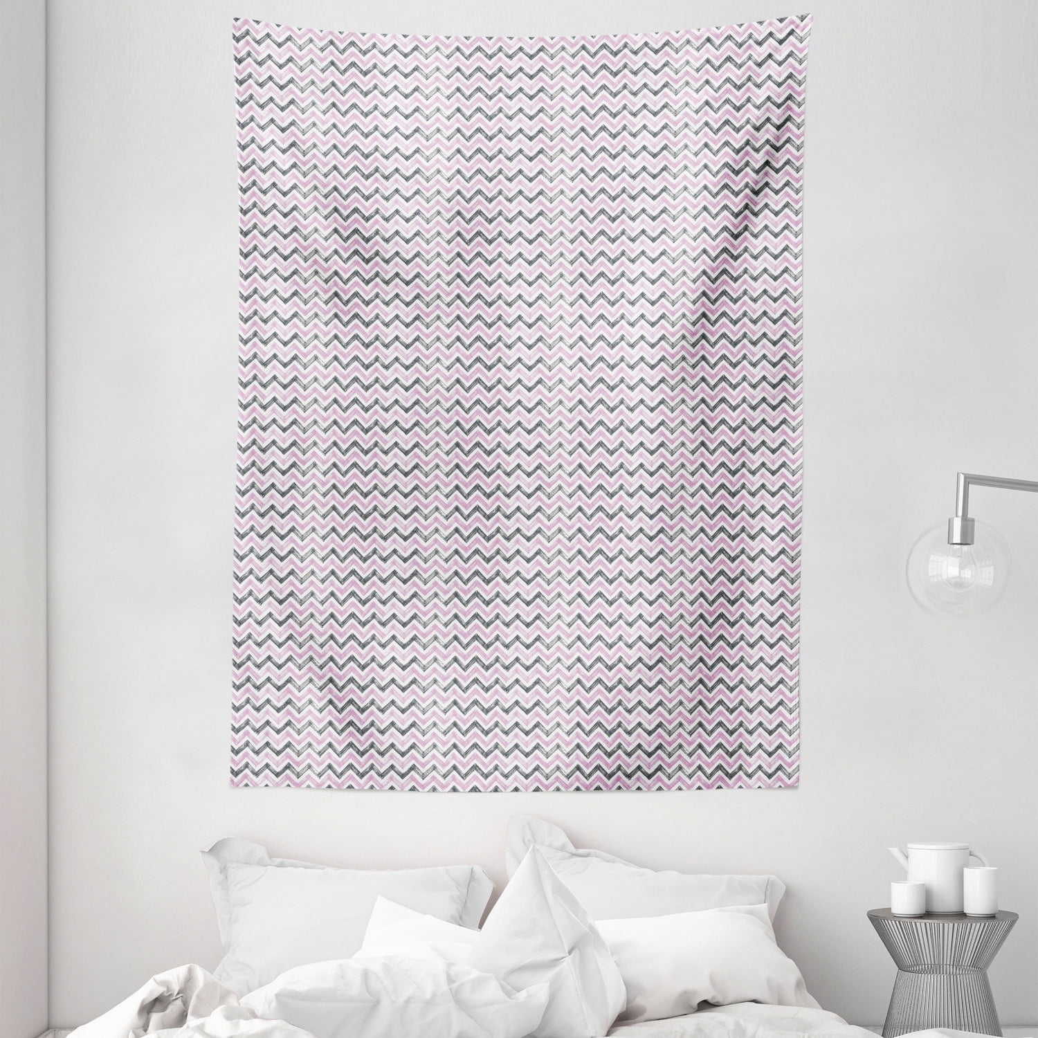 Geometric Tapestry, Stylized Chevron Zigzag Pattern with Hand Sketched ...