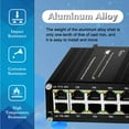 Mini Industrial 10 Ports Gigabit Ethernet Switch Hardened RJ45 10/100/1000Mbps Din Rail Mount ...