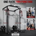 Power Cage, 2000LBS Squat Rack with with Cable Crossover and Dual ...