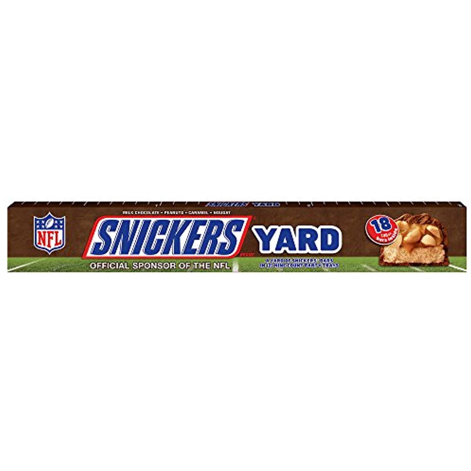 Snickers Yard Chocolate Bars Candy 18 Count, 33.48 Ounce - Walmart.com