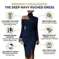 Asymmetrical One Shoulder Bodycon Midi Dress for Women, Ruched Long ...