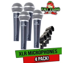 Fat Toad 5 Pack Studio Recording Microphones with Clips, Unidirectional ...