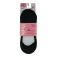 PEDS Women's High Cut Cushion Heel and Toe Liner Socks with Heel Tab, 6 ...