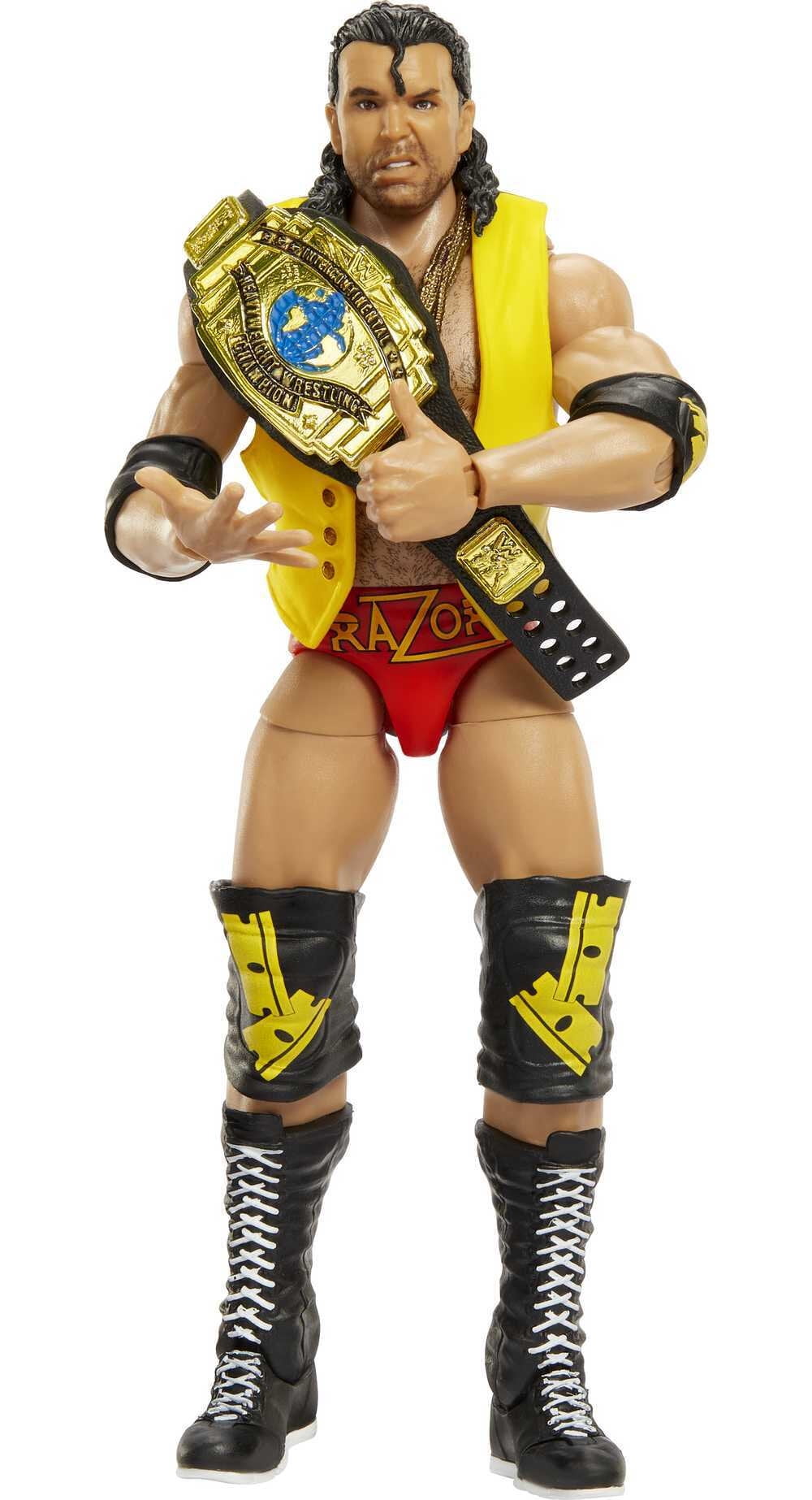 WWE Ultimate Edition Razor Ramon Action Figure with Accessories, Posable Collectible (6-in ...