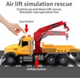 ILANKTOZI 15" Large Tow Truck Friction Powered Transport Truck Crane ...