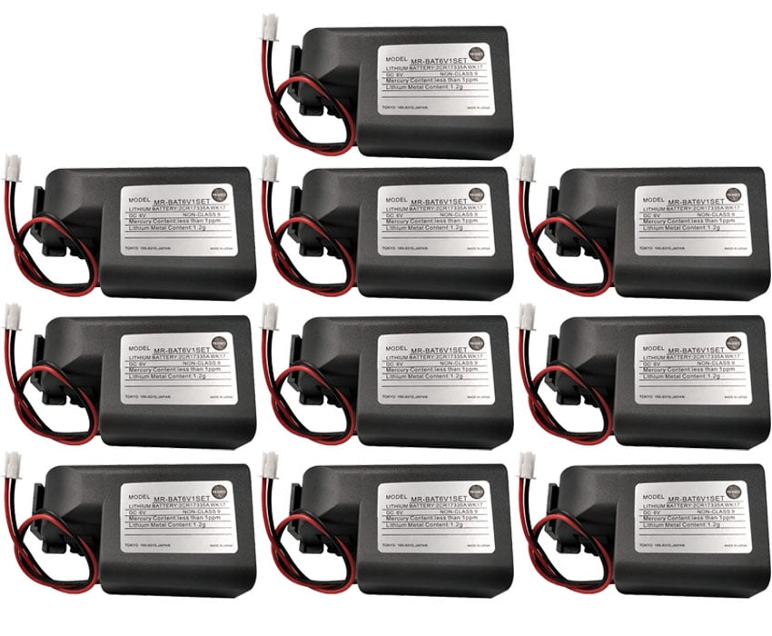 10 PCS MR-BAT6V1SET 2CR17335A WK17 6V 1650mAh PLC Battery for ...
