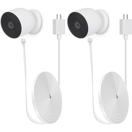 i 2 Pack 10ft/3m Power Cable and Adapter Compatible with Google Nest ...