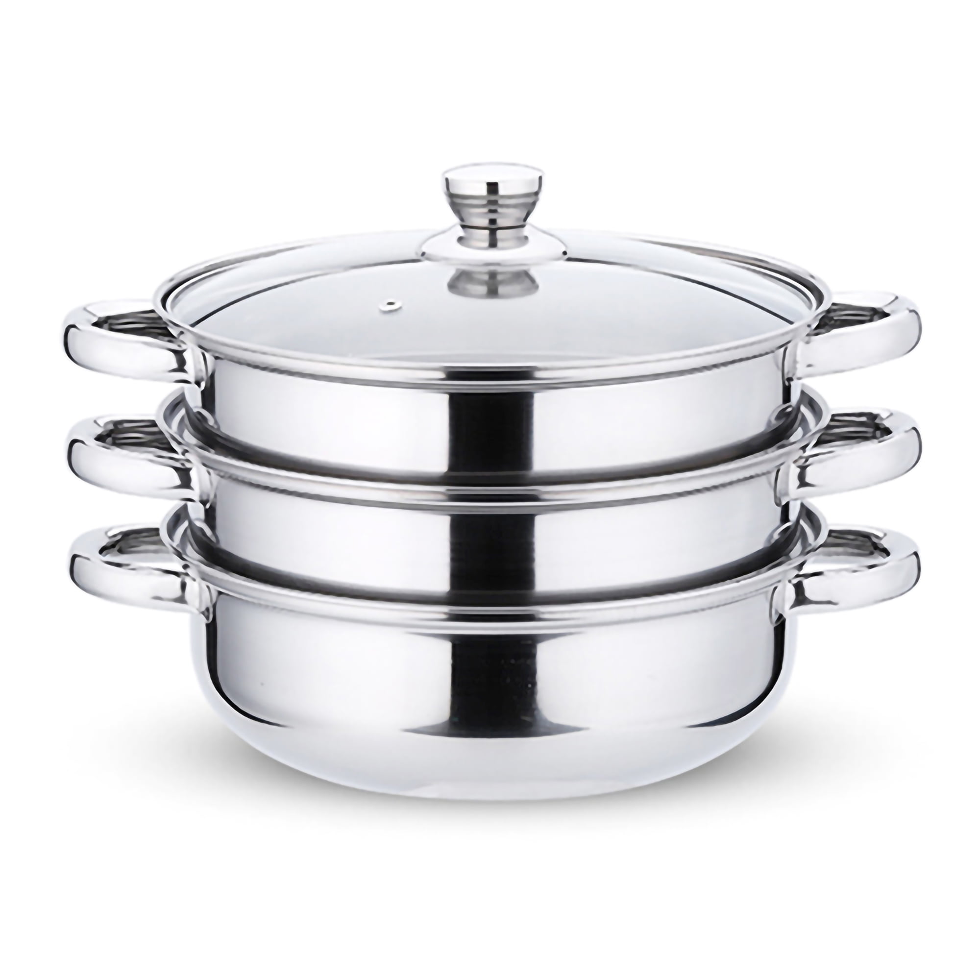 LELINTA Stainless Steel Cookware Set Copper Band 3 Layer Stainless ...