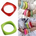 ANXPTIME Contemporary Cuff Bangle Geometric Square Bracelet Colorful ...