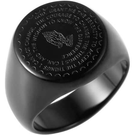 SHTUUYINGG Bible Verse Prayer Rings Christian Jewelry Silver/Gold ...
