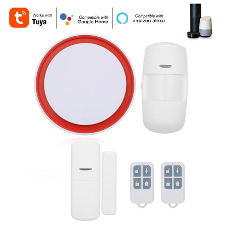 Wifi GSM 2G Alarm System 110dB Flash Strobe Siren Alarm Host Autodial ...